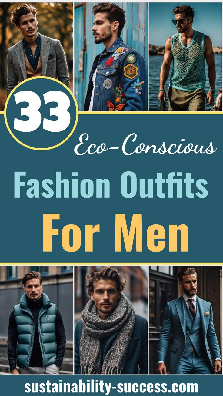 33 Sustainable Fashion Outfits For Men: Eco-Conscious Style for Every ...