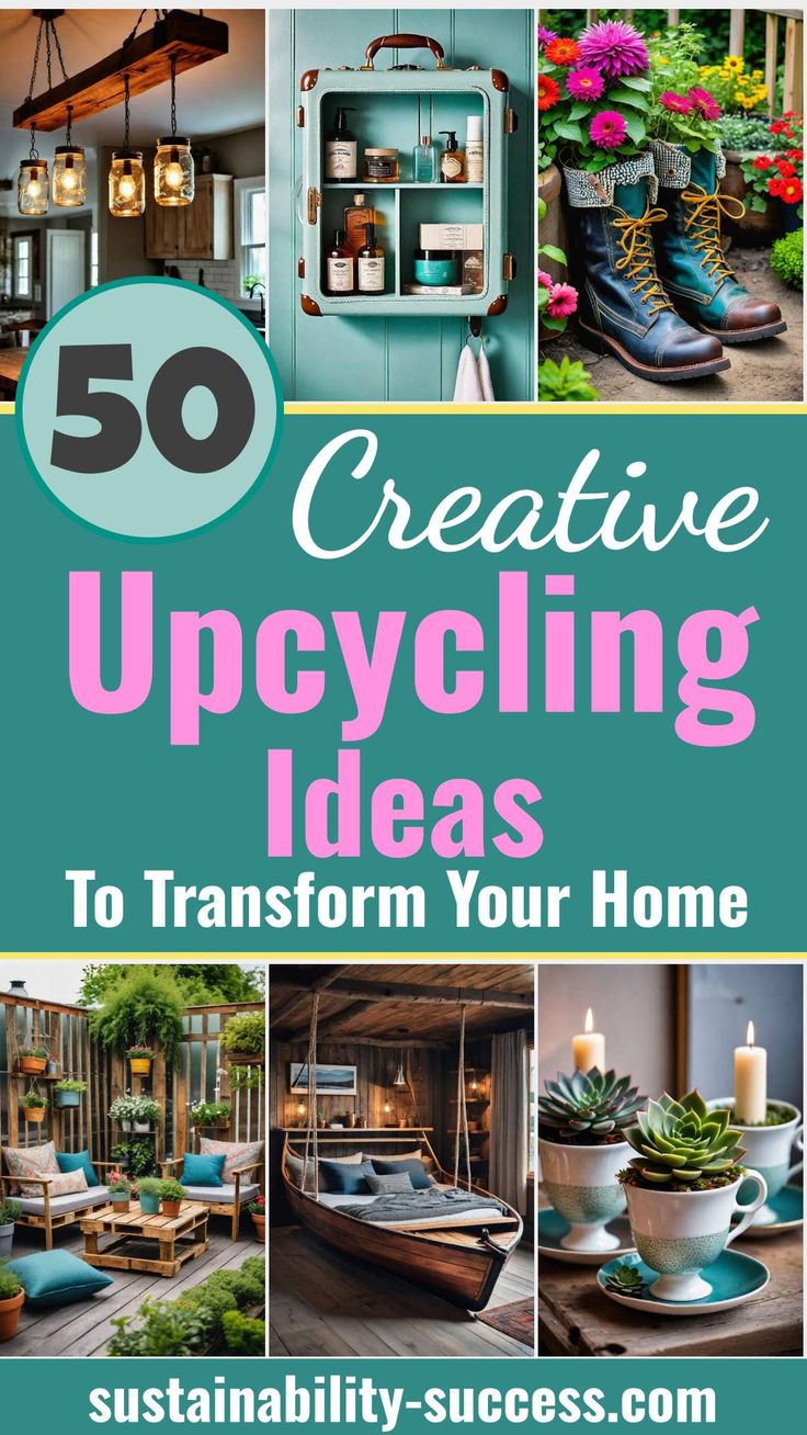 50 Creative Upcycling Ideas: Transform Your Home with Sustainable Chic