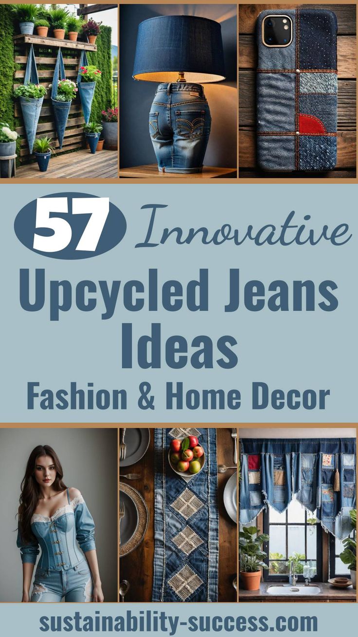 57 Innovative Upcycled Jeans Ideas: Transform Your Old Denim into Chic ...