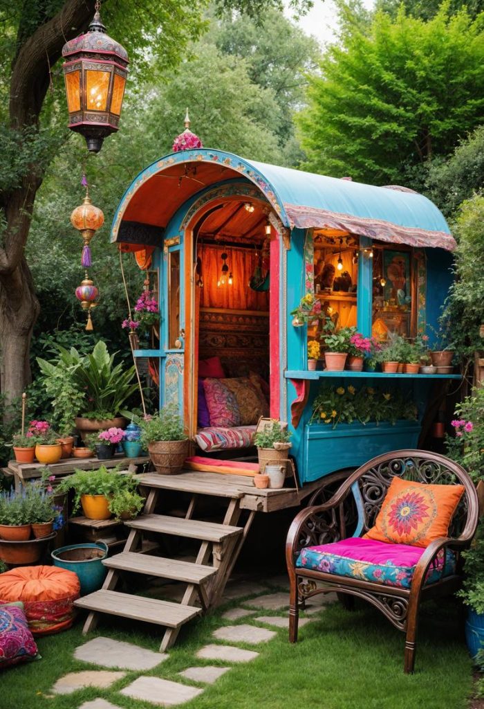 25 Stunning Hippie Garden Ideas for Bohemian Vibes