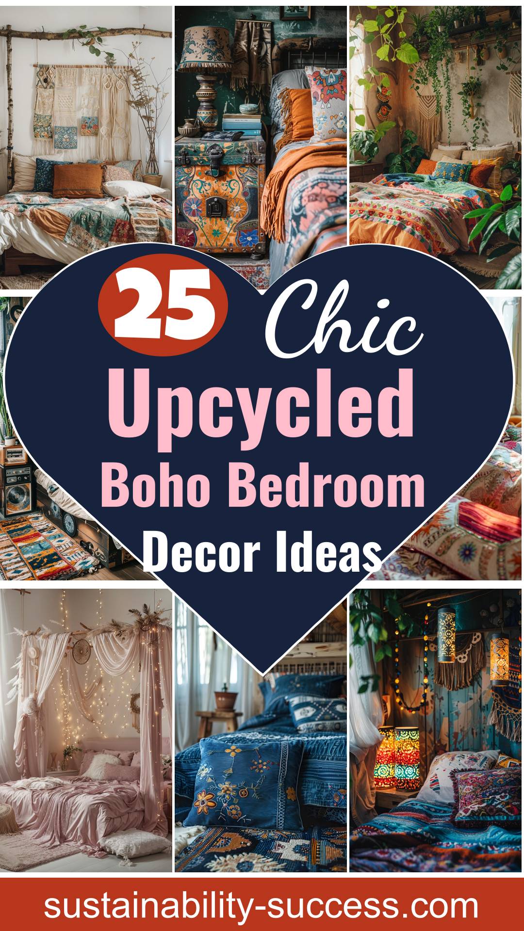 25 Chic Upcycled Boho Bedroom Decor Ideas