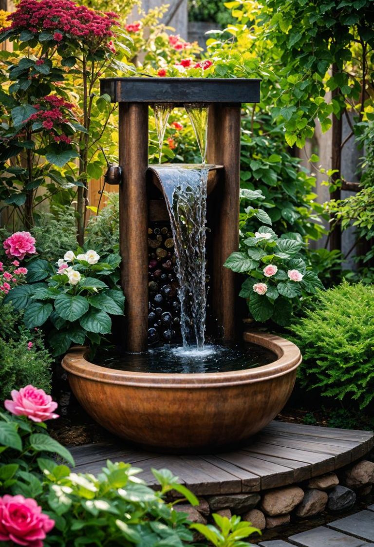 19 Lovely Small Garden Waterfalls to Inspire