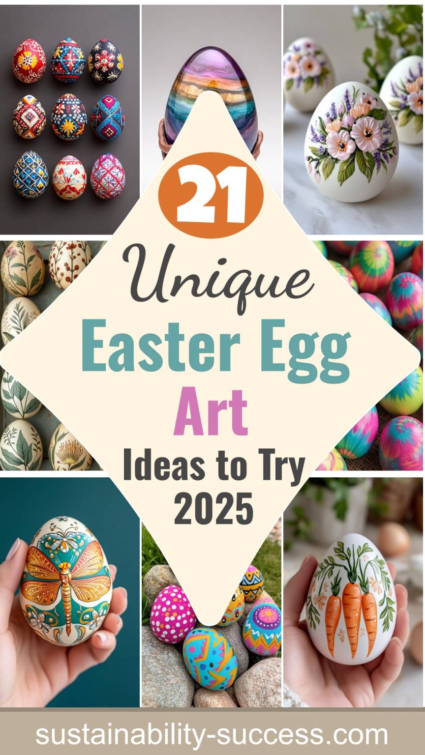 21 Unique Easter Egg Art Ideas You Must Try in 2025