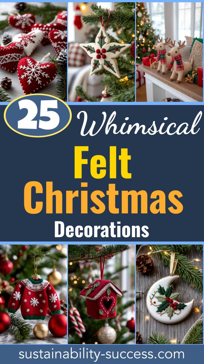 25 Whimsical Felt Christmas Decorations to Try in 2025