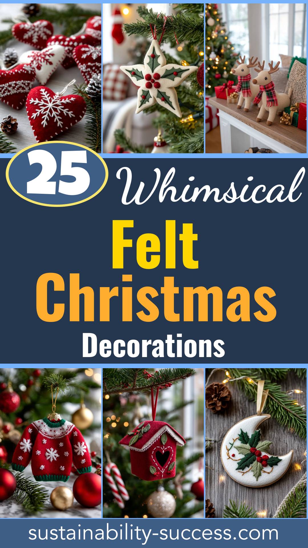 25 Whimsical Felt Christmas Decorations to Try in 2025