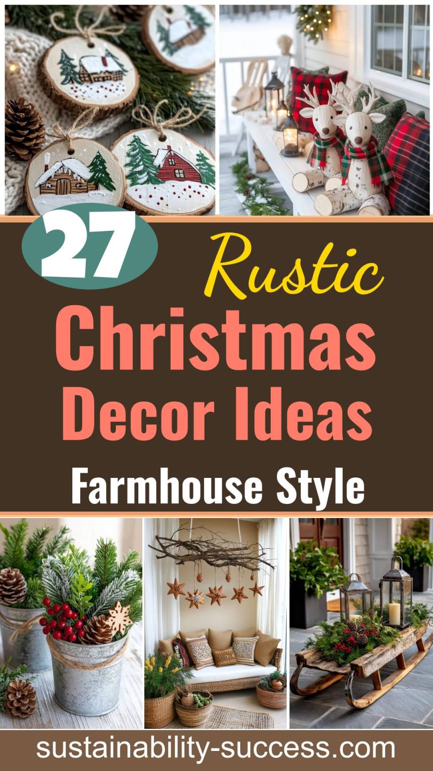 27 Rustic Christmas Decoration Ideas For Your Farmhouse