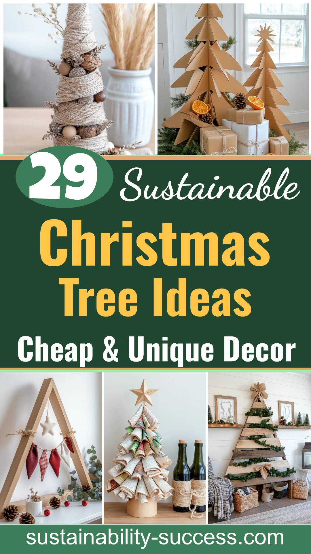29 Cheap Eco-Friendly Christmas Trees For A Unique Holiday Decor