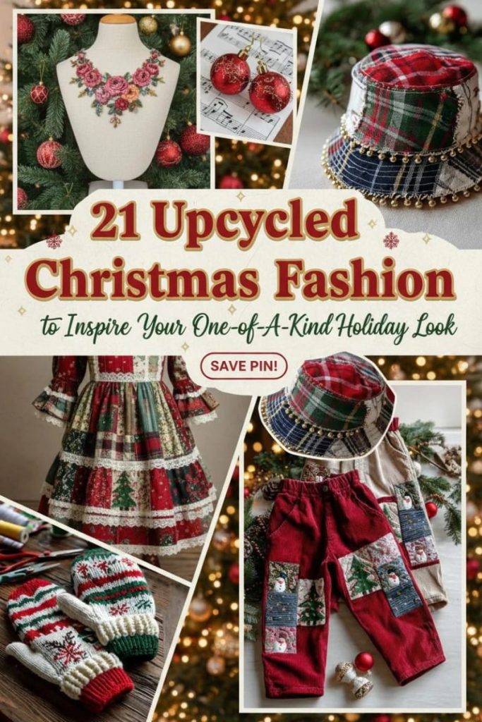 21 Upcycled Christmas Fashion to Inspire Your One of a Kind Holiday Look