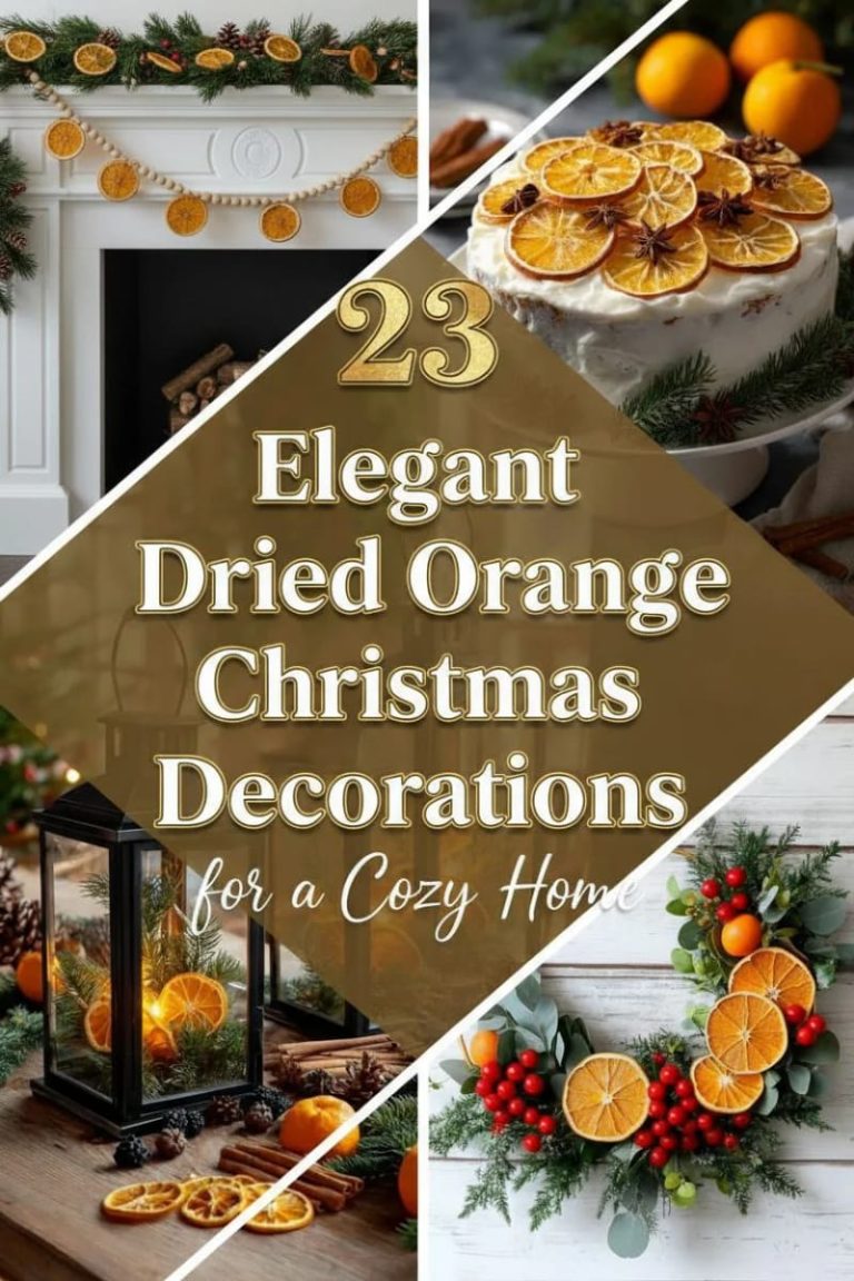 23 Elegant Dried Orange Christmas Decorations for a Cozy Home