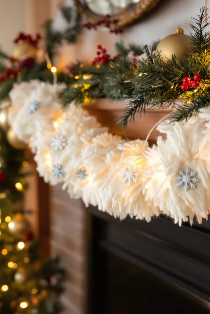 21 Cozy Wool Christmas Garlands for a Charming Holiday Look
