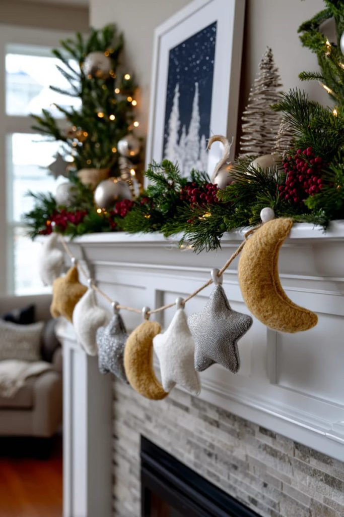 21 Cozy Wool Christmas Garlands for a Charming Holiday Look