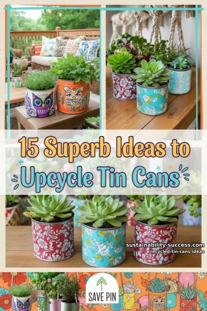 15 Superb Ideas to Upcycle Tin Cans