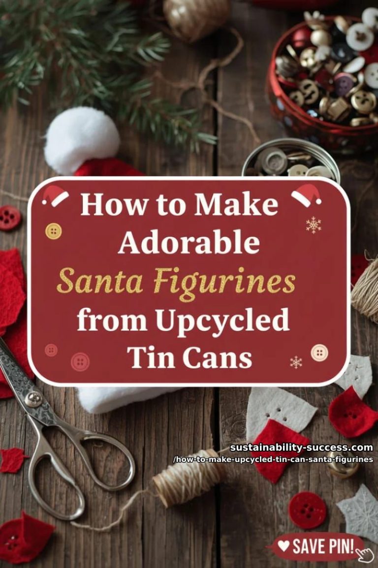 How to Make Adorable Santa Figurines from Upcycled Tin Cans
