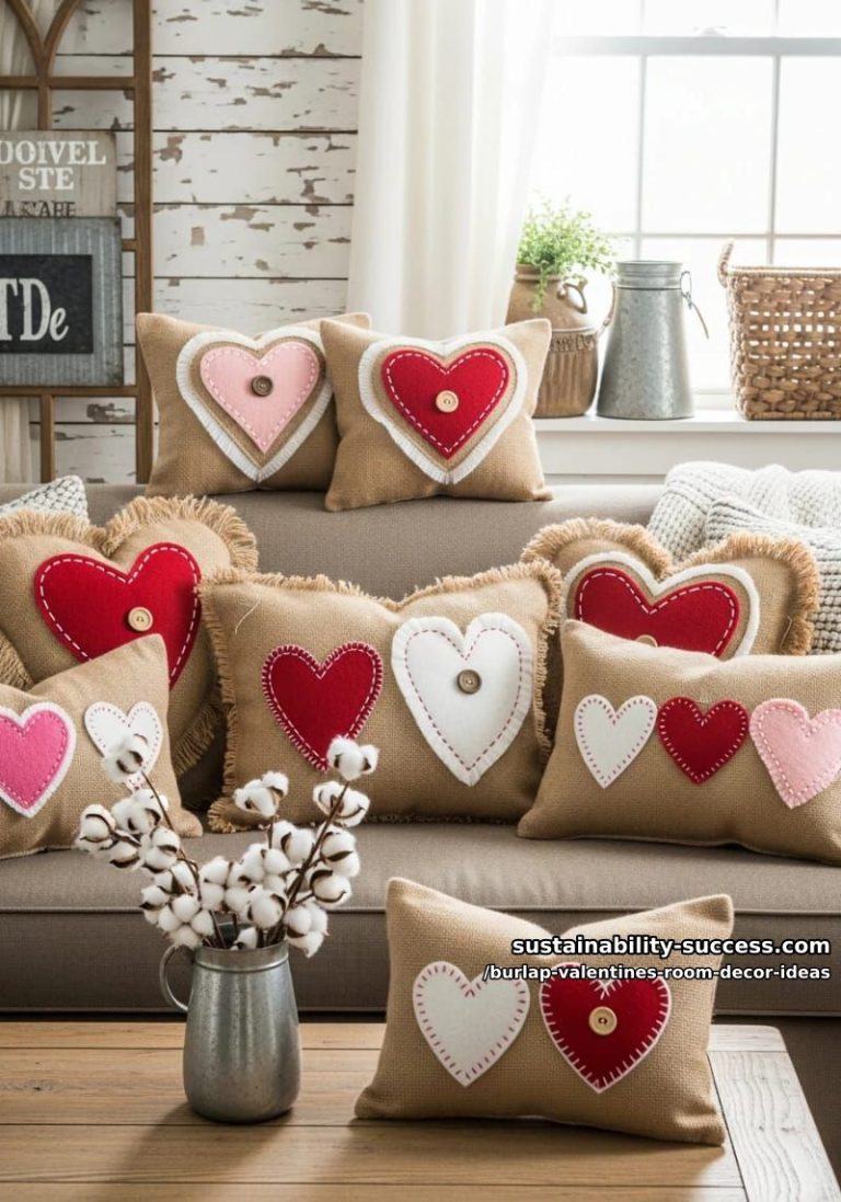15 Burlap Valentine's Room Decor Ideas for a Rustic and Romantic Feel
