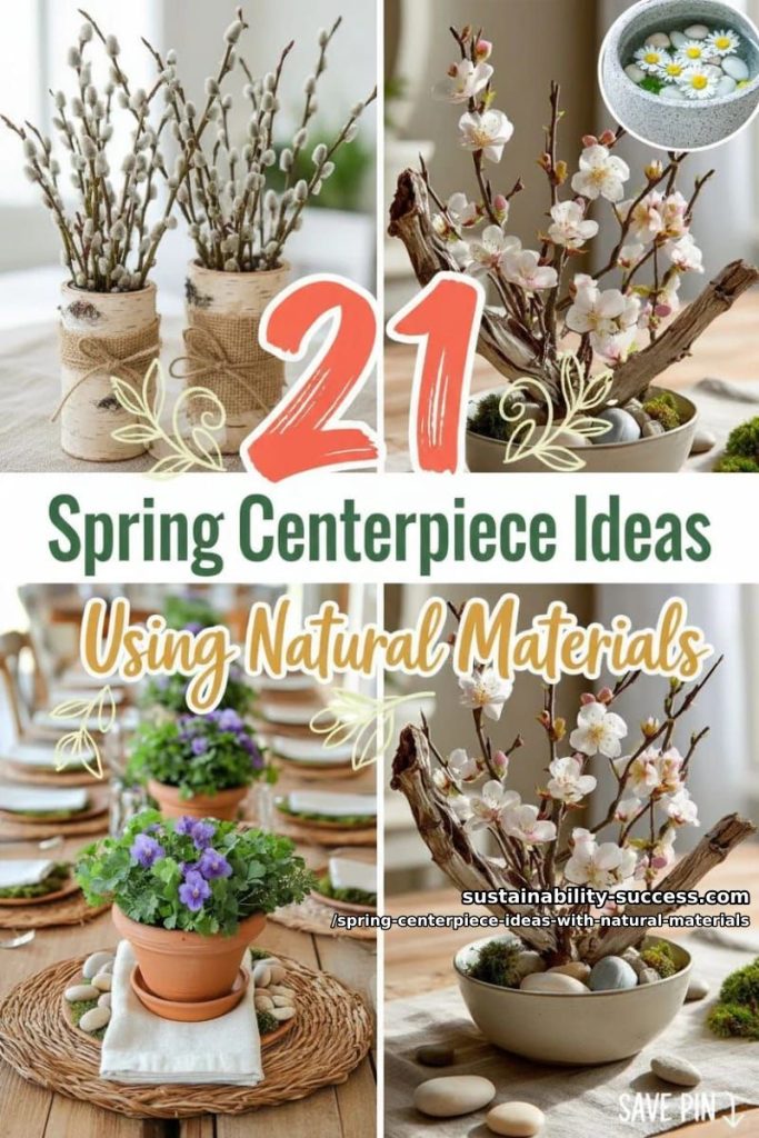 21 Unique Spring Centerpiece Ideas Made With Natural Materials