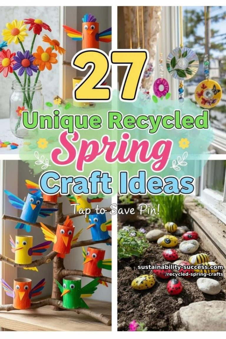 27 Recycled Spring Crafts to Spark Your Creativity