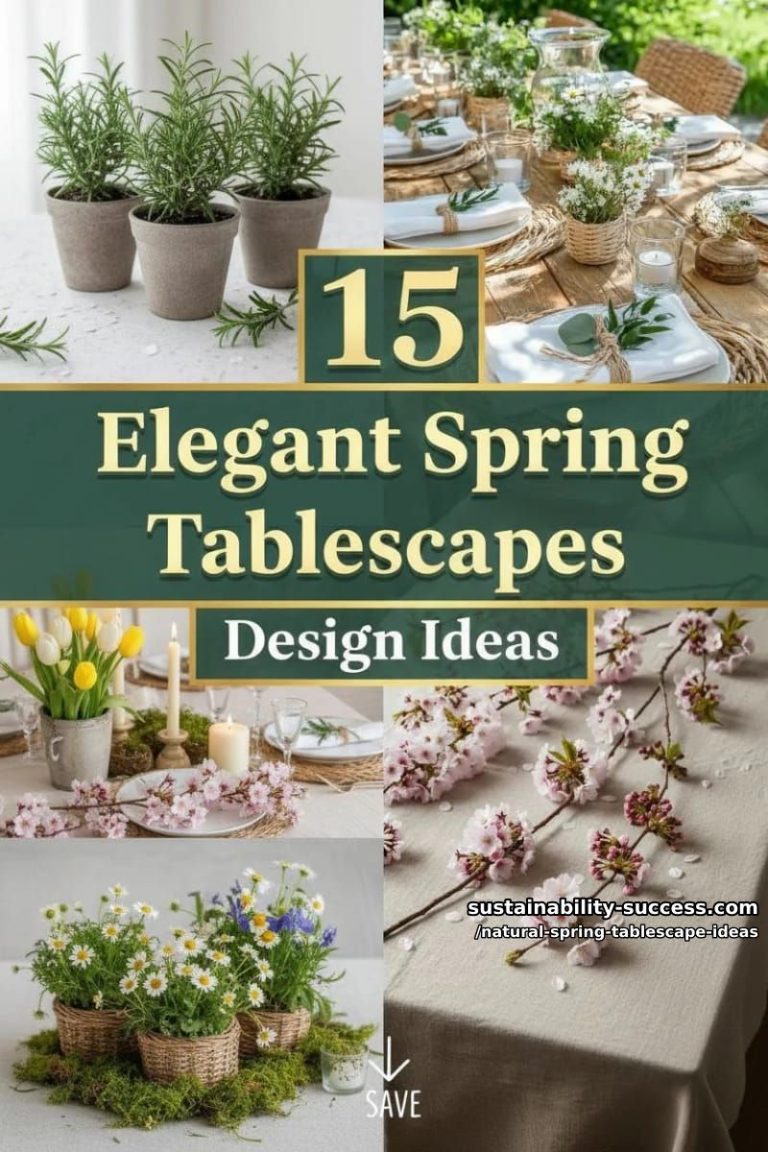 15 Elegant Natural Spring Tablescape ideas with Trendy Details