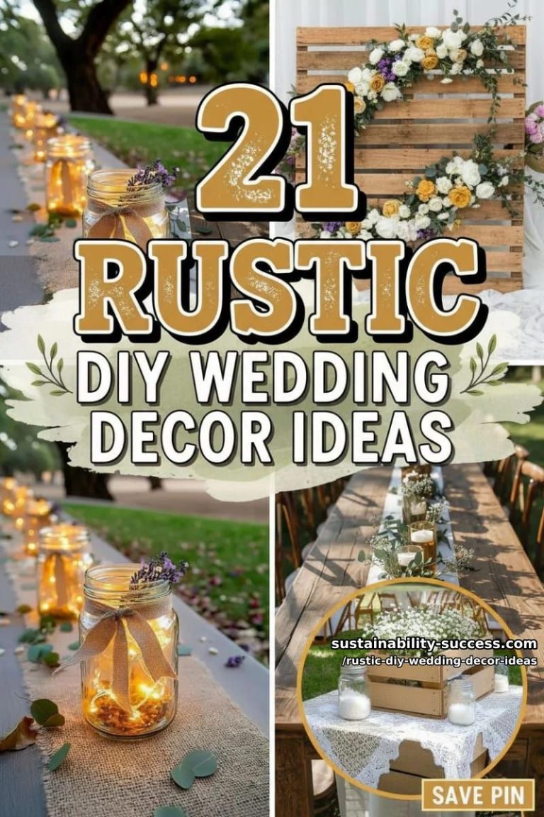 21 Rustic DIY Wedding Decor Ideas for a Stylish Celebration