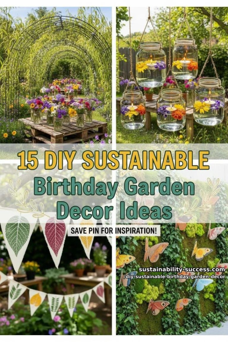 15 DIY Sustainable Birthday Garden Decor for Happier Celebration