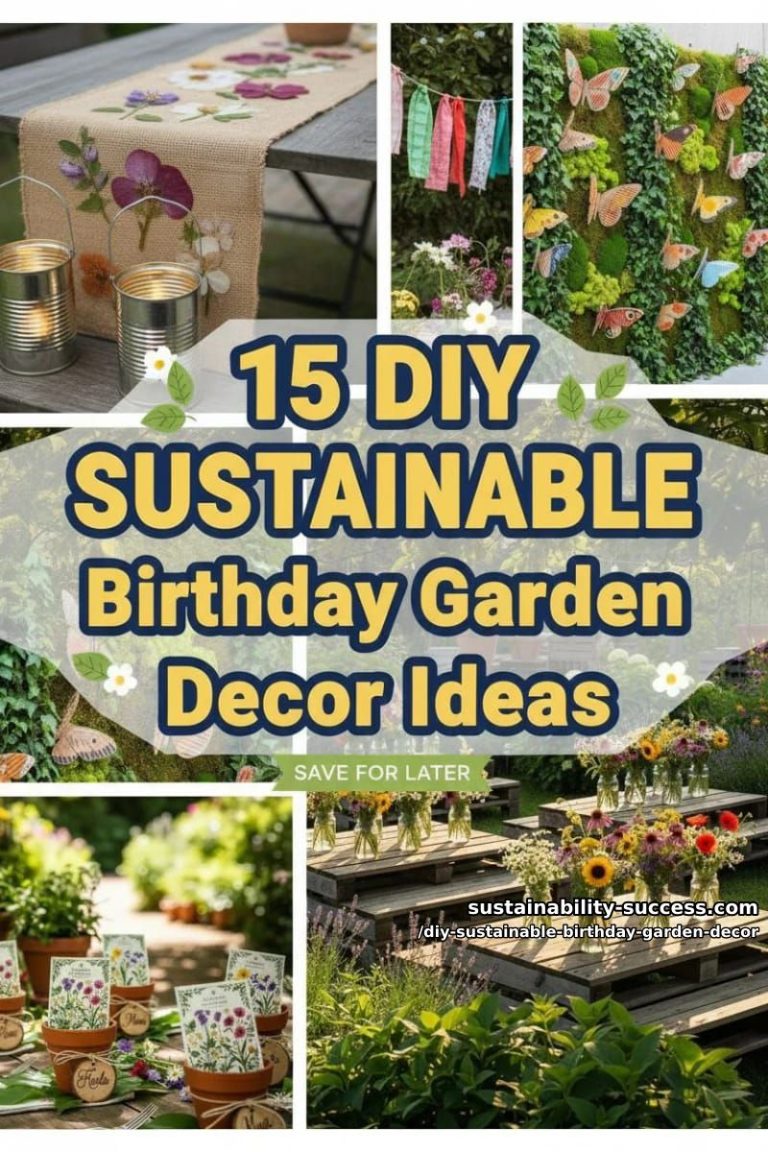 15 DIY Sustainable Birthday Garden Decor for Happier Celebration