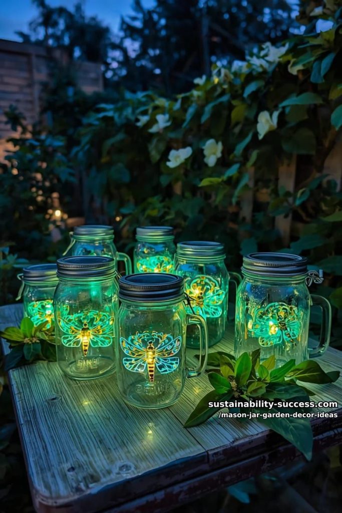 15 Dreamy Mason Jar Garden Decor Ideas for Modern Yards