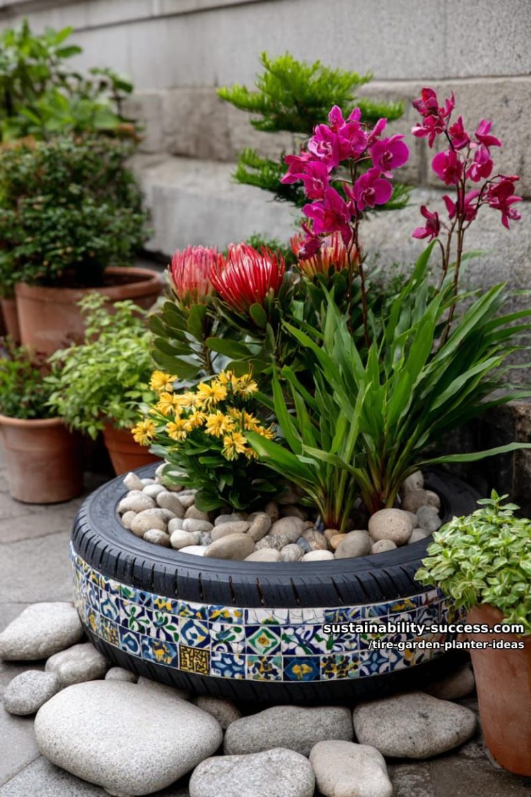 15 Inspiring Tire Planter Designs for Outdoor Spaces